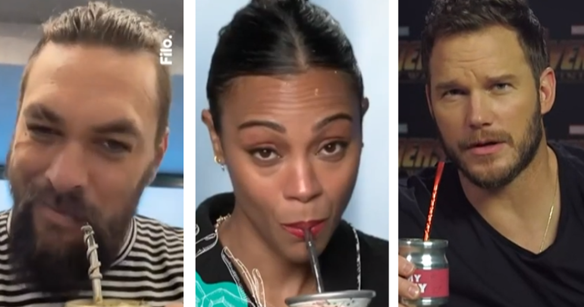 ¿Qué opinan los actores Jason Momoa, Zoe Saldaña y Chris Pratt sobre el mate?