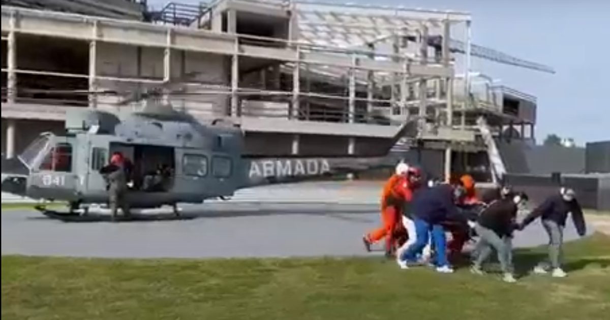 Armada rescató a tripulante chino que sufrió convulsiones