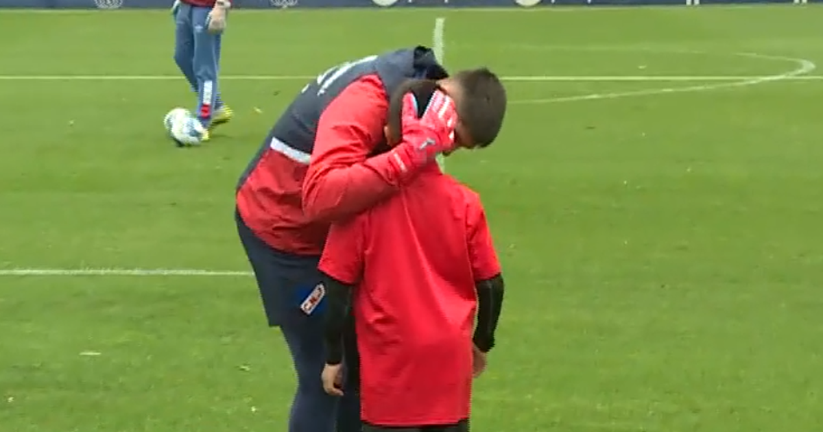 Rochet le cumplió el sueño a un pequeño hincha de Nacional