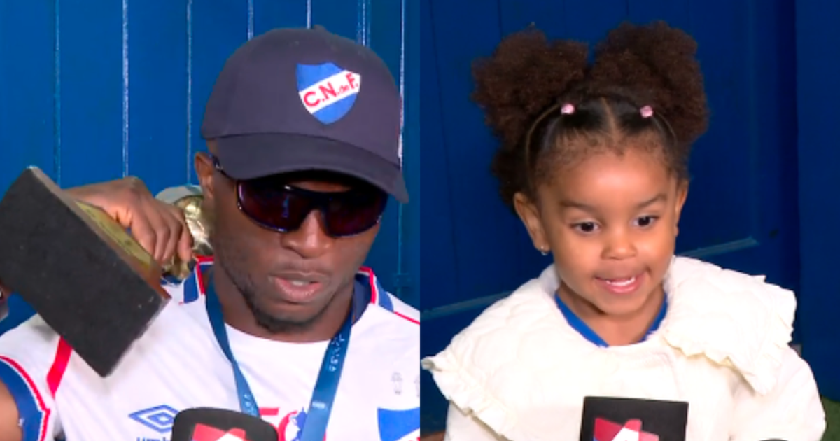 La pequeña hija de Christian Ebere que se robó el show en el festejo tricolor