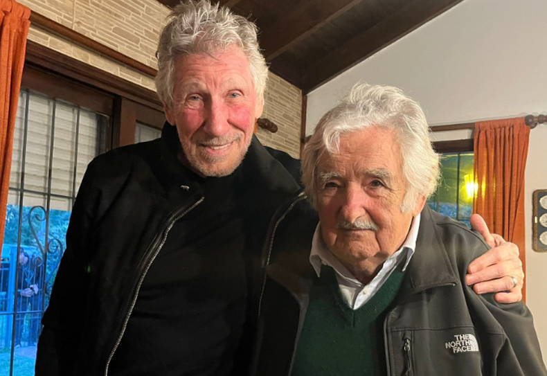 Roger Waters se reunió con José Mujica y Topolansky