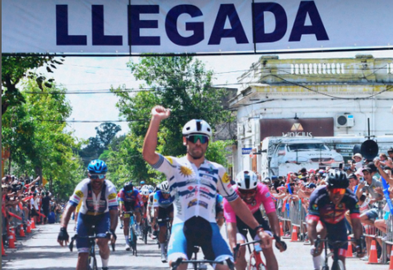 Leonel Rodríguez se quedó con la etapa 5 de la Vuelta Ciclista del Uruguay