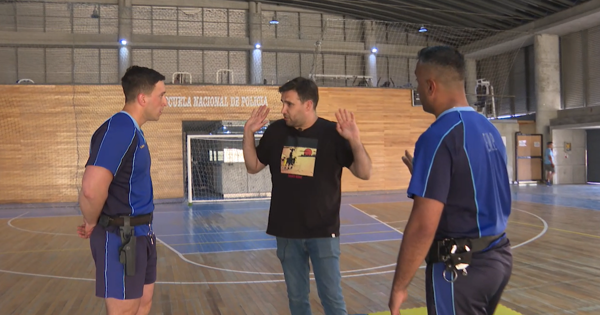 Daro se convirtió por un día en recluta de la Policía