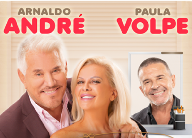 Arnaldo André y Paula Volpe en el Teatro Stella