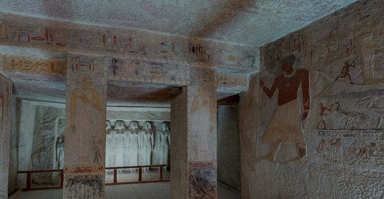 Conozca el interior de las pirámides egipcias desde su casa