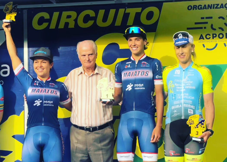 Dos ciclistas uruguayas en 1er. y 2do. puesto en Portugal