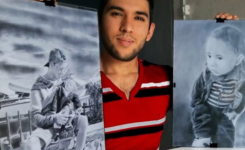 La historia de Andrés, dibujante que reconstruye recuerdos