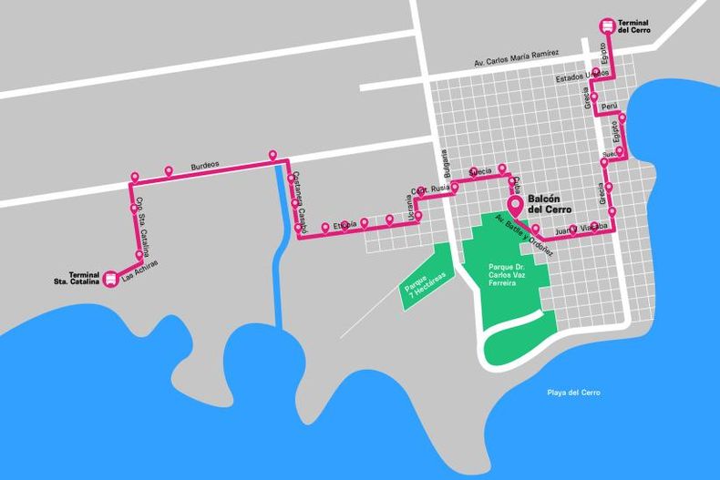Montevideo tiene una nueva línea de ómnibus: este es el recorrido